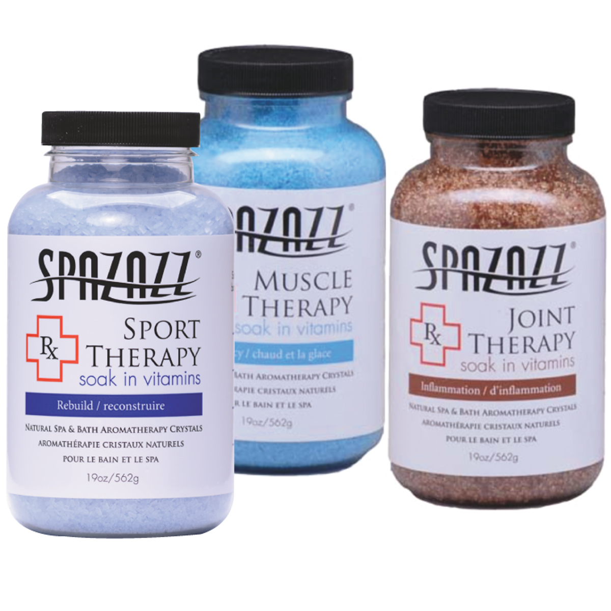 Spazazz Rx Therapy Crystals Recovery Trio | Carefree Stuff® | Free ...